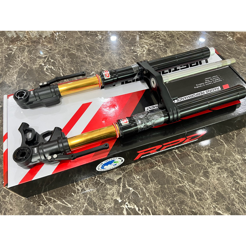 Jual RPD SHOCK DEPAN UPSIDE DOWN XMAX 250 PLUS BREKET KALIPER RADIAL 4 ...