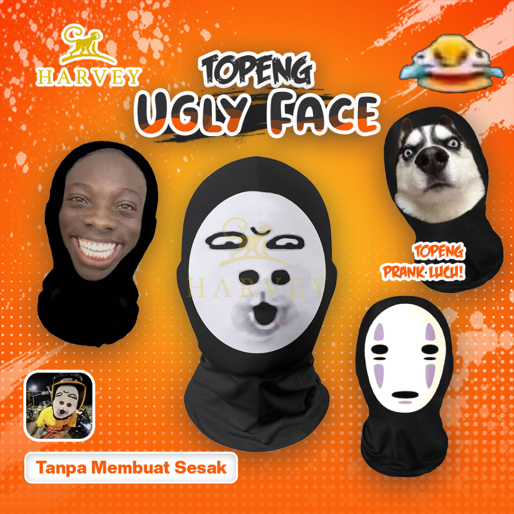 Jual Topeng Ugly Face Lucu | Masker Ekspresi Wajah Abstrak Unik Kreatif ...