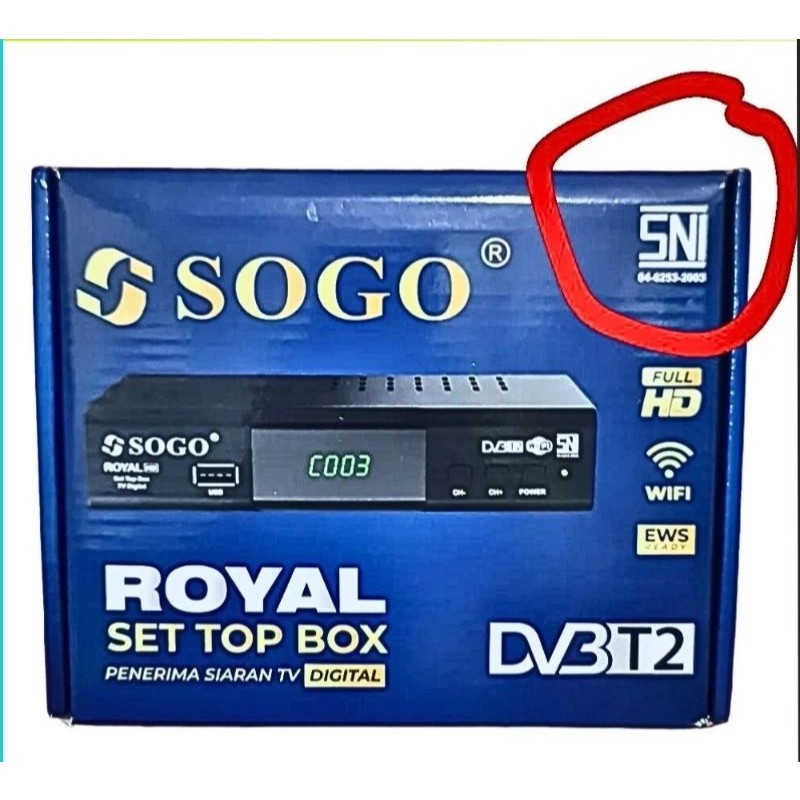 Jual STB SOGO Set Top Box DIGITAL RECEIVER / DVB T2 FULL HD (TERMURAH ...