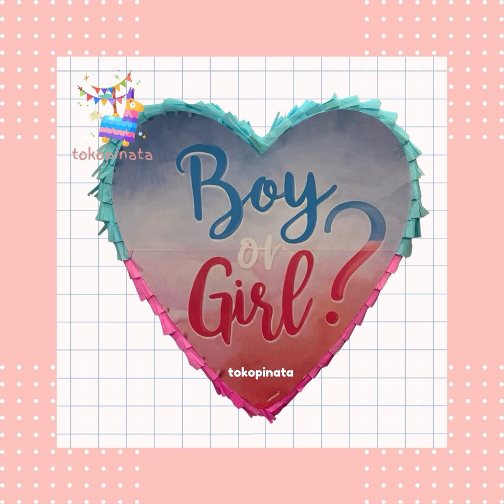 Jual Pinata Gender Reveal / Pinata Baby Gender Reveal / Pinata Boy or ...