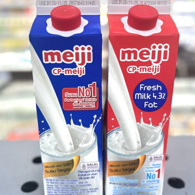Jual MEIJI FRESH MILK DELUXE 4.3% FAT & MEIJI FRESH MILK 3.7% FAT 946 ...