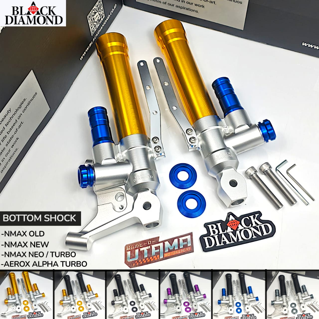 Jual BOTTOM SHOCK NMAX NEW / NMAX NEO TURBO / AEROX TURBO PITCH 100MM ...