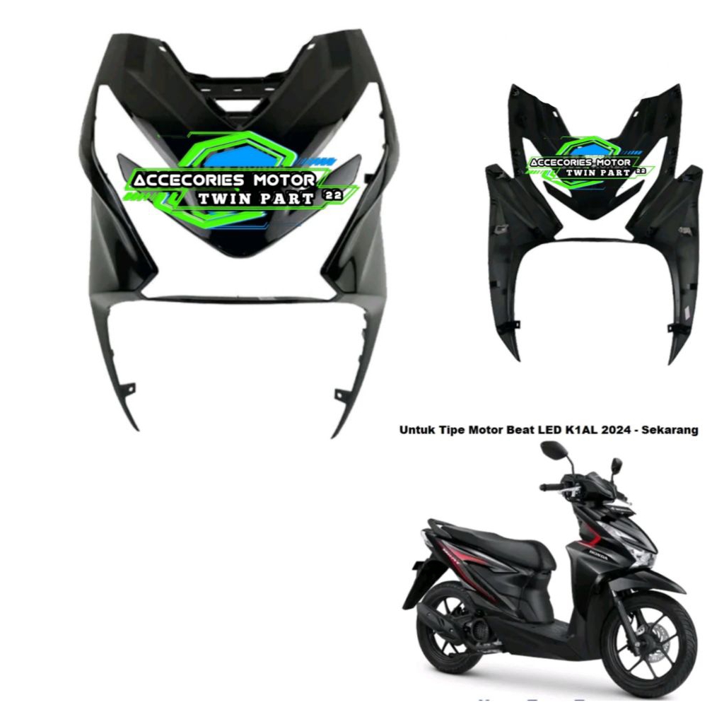Jual Tameng Depan Lampu Panel Depan Honda Beat Deluxe Street LED Gen 2 ...