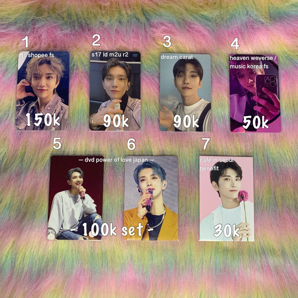 Jual PC Seventeen SVT Joshua FTS Fansign FS Shopee S17 LD M2U R2 Dream ...