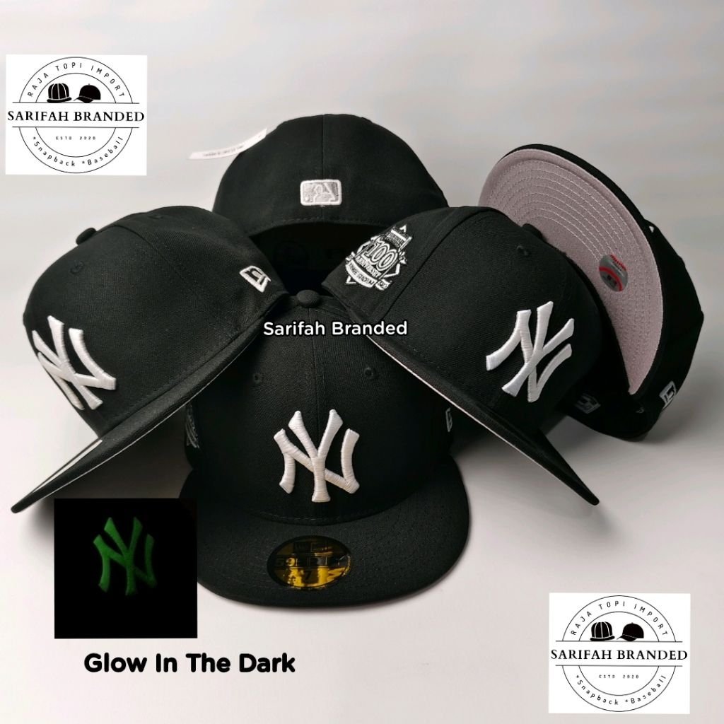 Jual Topi Build Up NY Glow In The Dark AA+ Import - Topi Fitted Pria ...