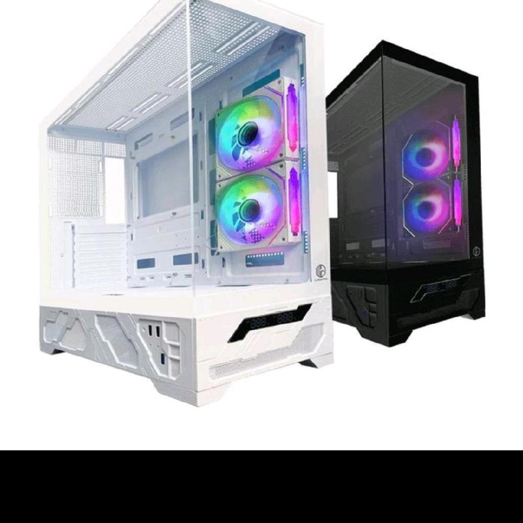 Jual CUBE GAMING SLAN BLACK WHITE - ATX Gaming Case - Digital CPU/GPU ...