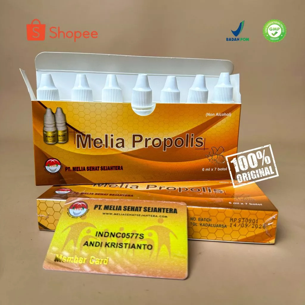 Jual (28) propolis kuning harga per box isi 7 melia propolis 6ml kandungan propolis 80% | Shopee ...