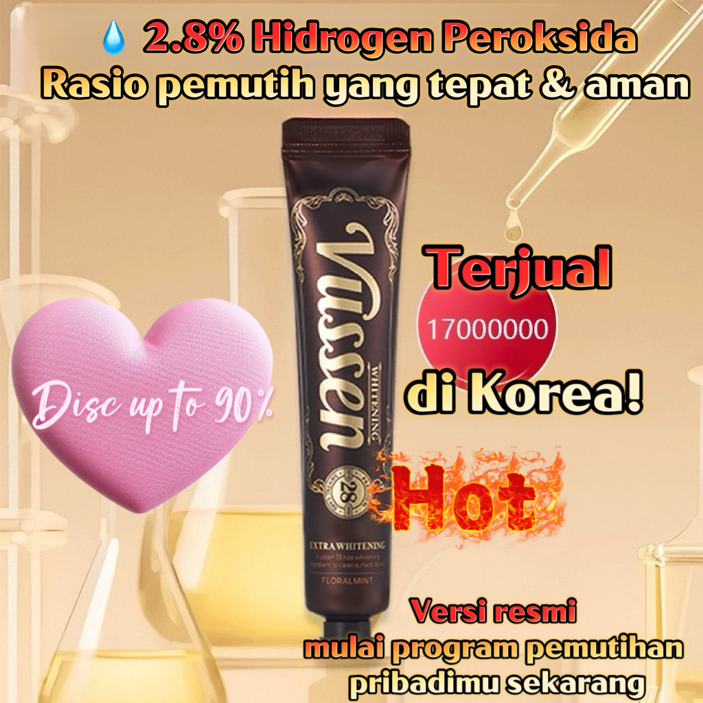 Jual BELI 3 GRATIS 1 VUSSEN Premium Dental Care 28 Extra Whitening ...