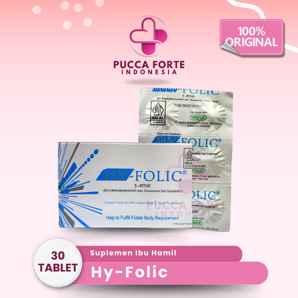 Jual Hy-Folic - Suplemen penunjang Asam Folat untuk Ibu Hamil | Shopee ...