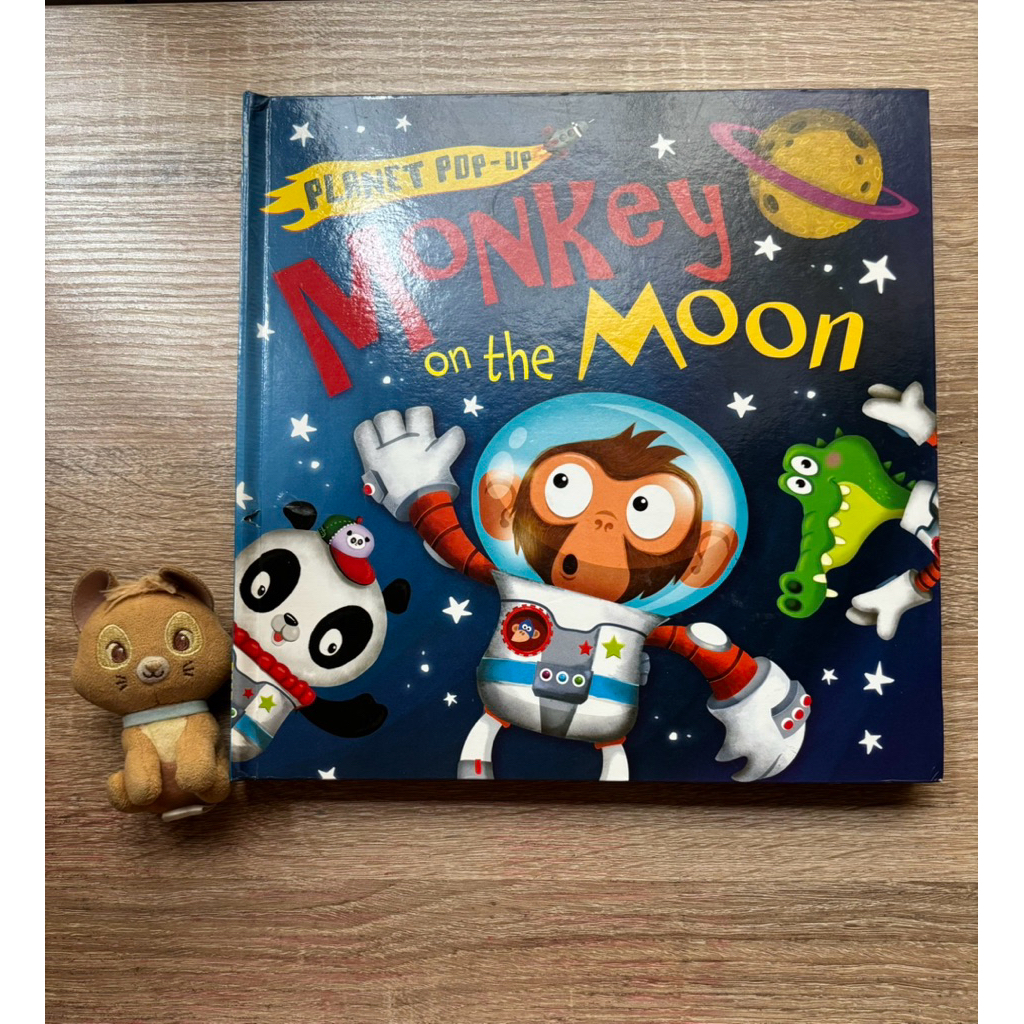 Jual Planet Pop Up Monkey on the Moon / Buku Pop Up Preloved / Buku BBW ...