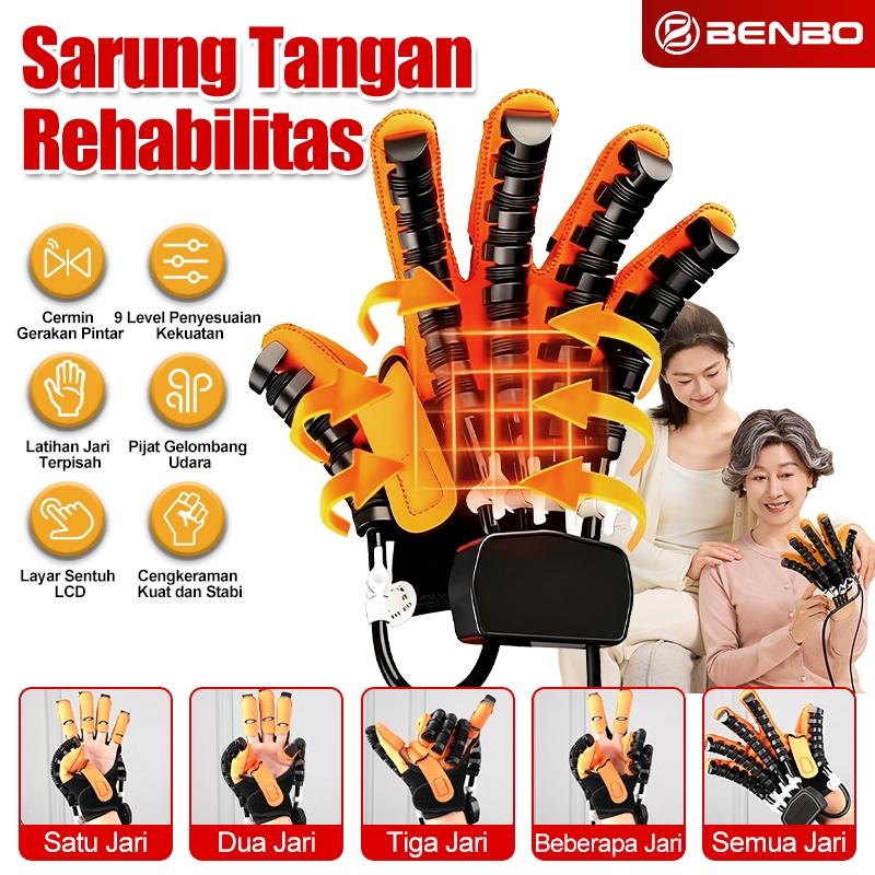Jual BENBO Sarung Tangan Rehabilitas/Alat Terapi Jari Tangan Elektrik ...