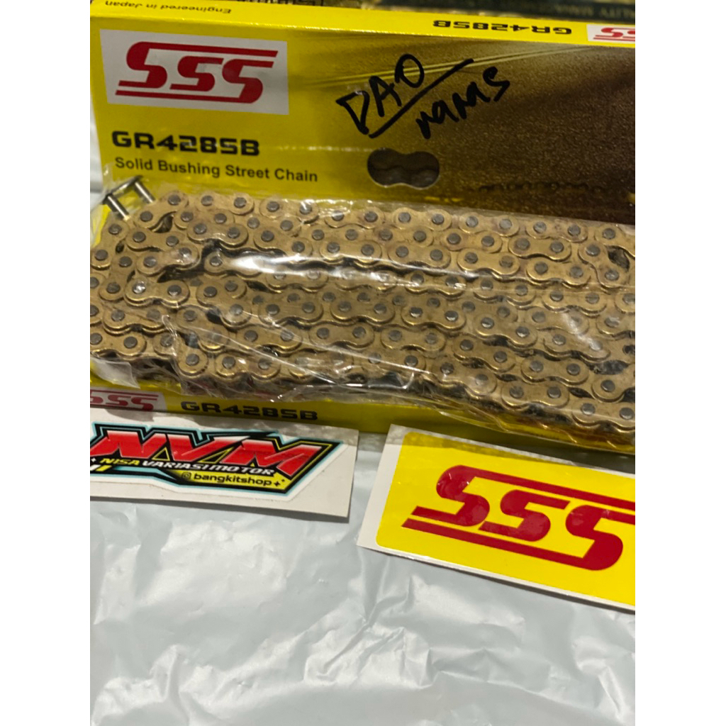 Jual Rantai SSS ORIGINAL racing gold HSB/HSB-T,428&415 | Shopee Indonesia