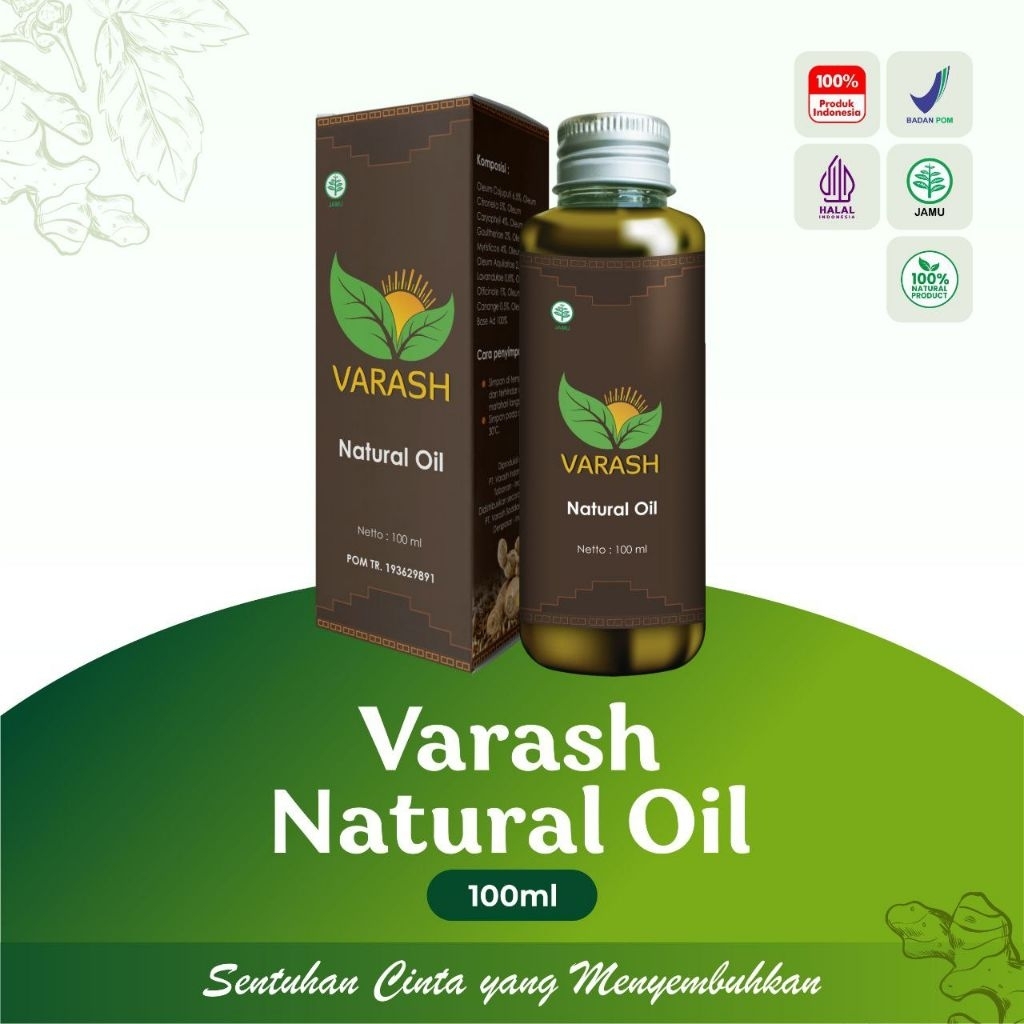 Jual VARASH NATURAL OIL ( VNO ) ORIGINAL BPOM Halal - Minyak Pijat ...