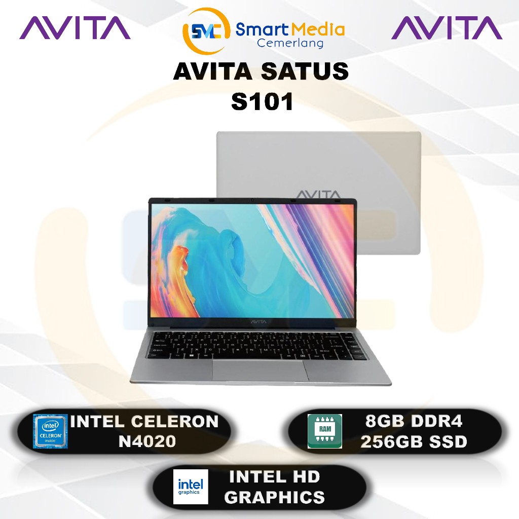 Jual AVITA SATUS S101 - Celeron N4020 - 8GB - 256GB - 14" FHD - W11 ...