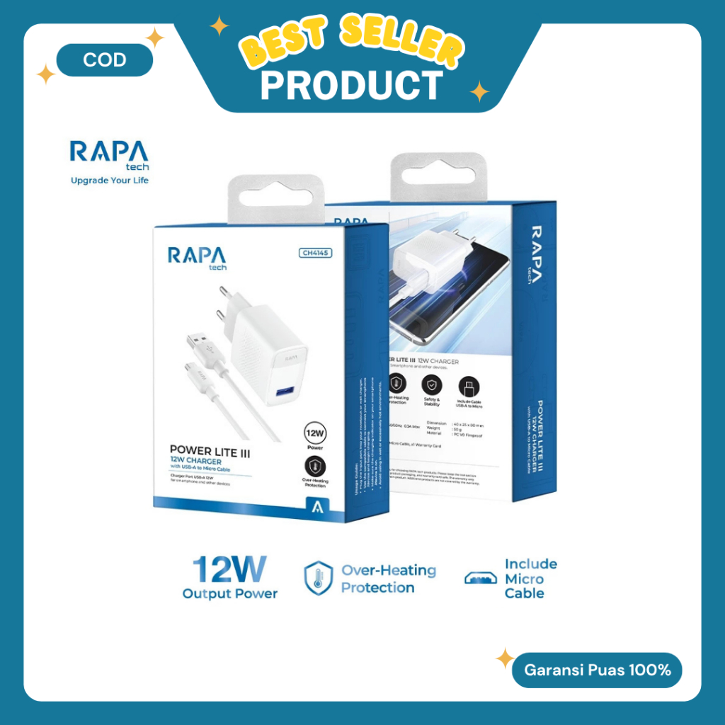 Jual RAPA tech Charger Group Lite III CH4145 12W Output Power dengan ...