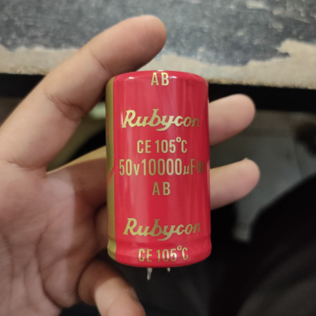 Jual elco 10000uf 50v rubycon merah AB | Shopee Indonesia