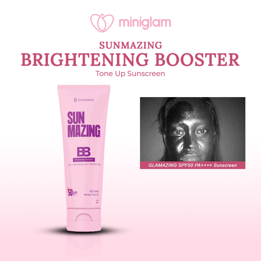 Jual MGLAM | GLAMAZING Sunmazing Brightening Booster 50ml Tone Up SPF ...