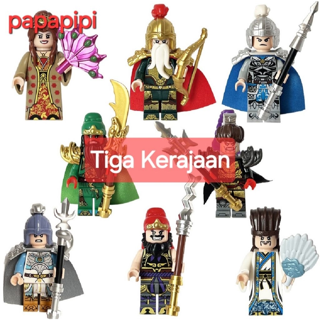 Jual Mainan Blok Bangunan Balok Susun Brick MF Boneka Mini Tiga ...