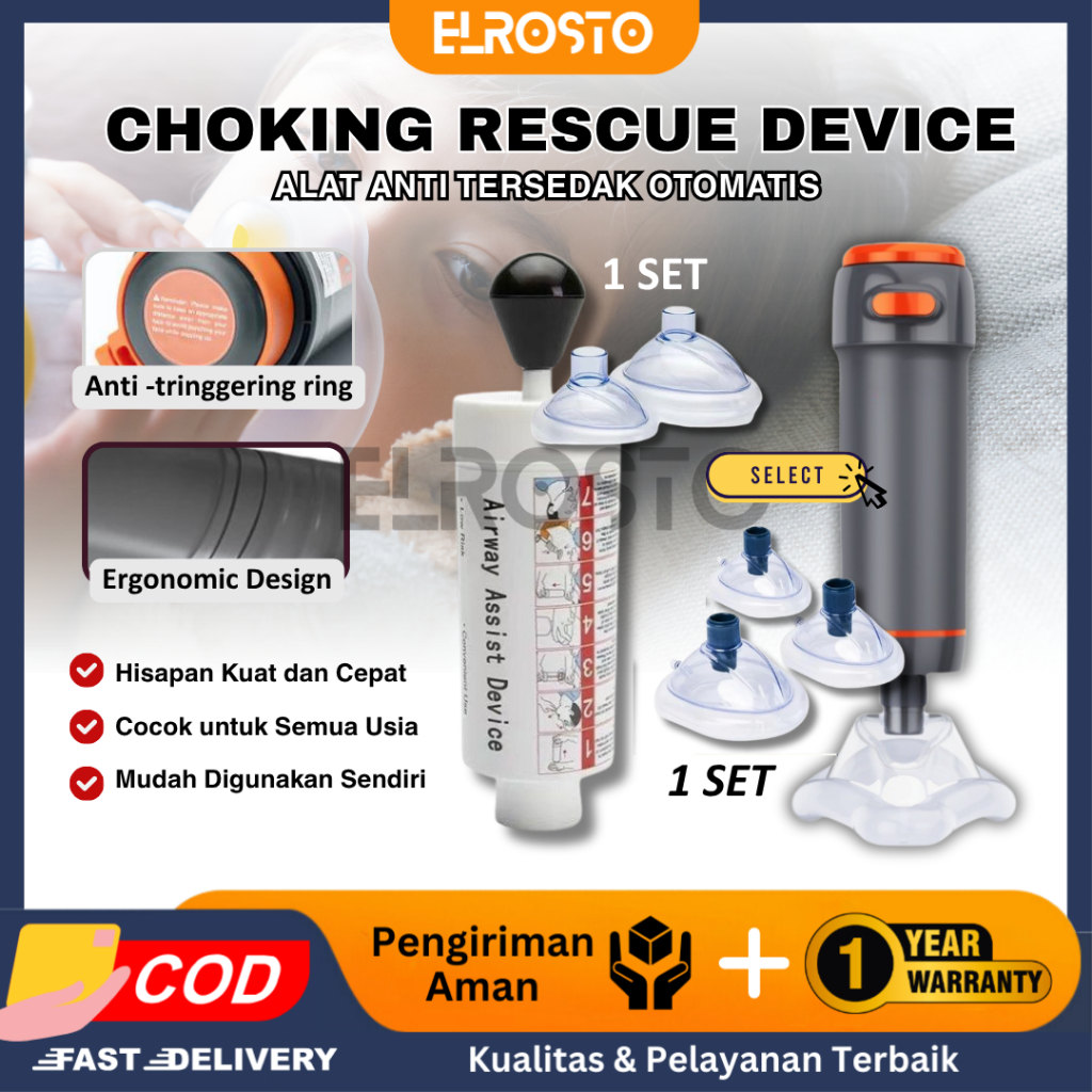 Jual ELROSTO Choking Rescue Device Alat Anti Tersedak Pertolongan ...