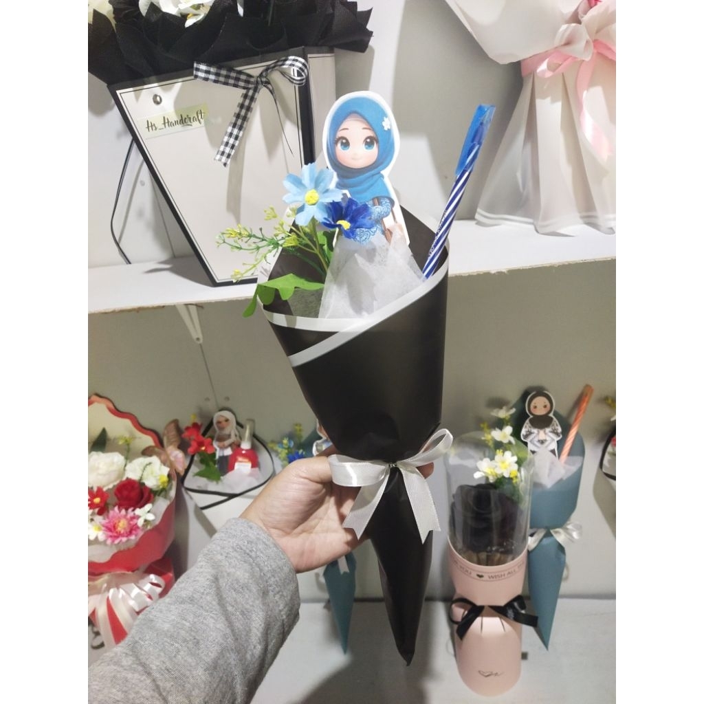 Jual Buket Hari Guru , Teachers Day , Gift Guru, single rose | Topper ...
