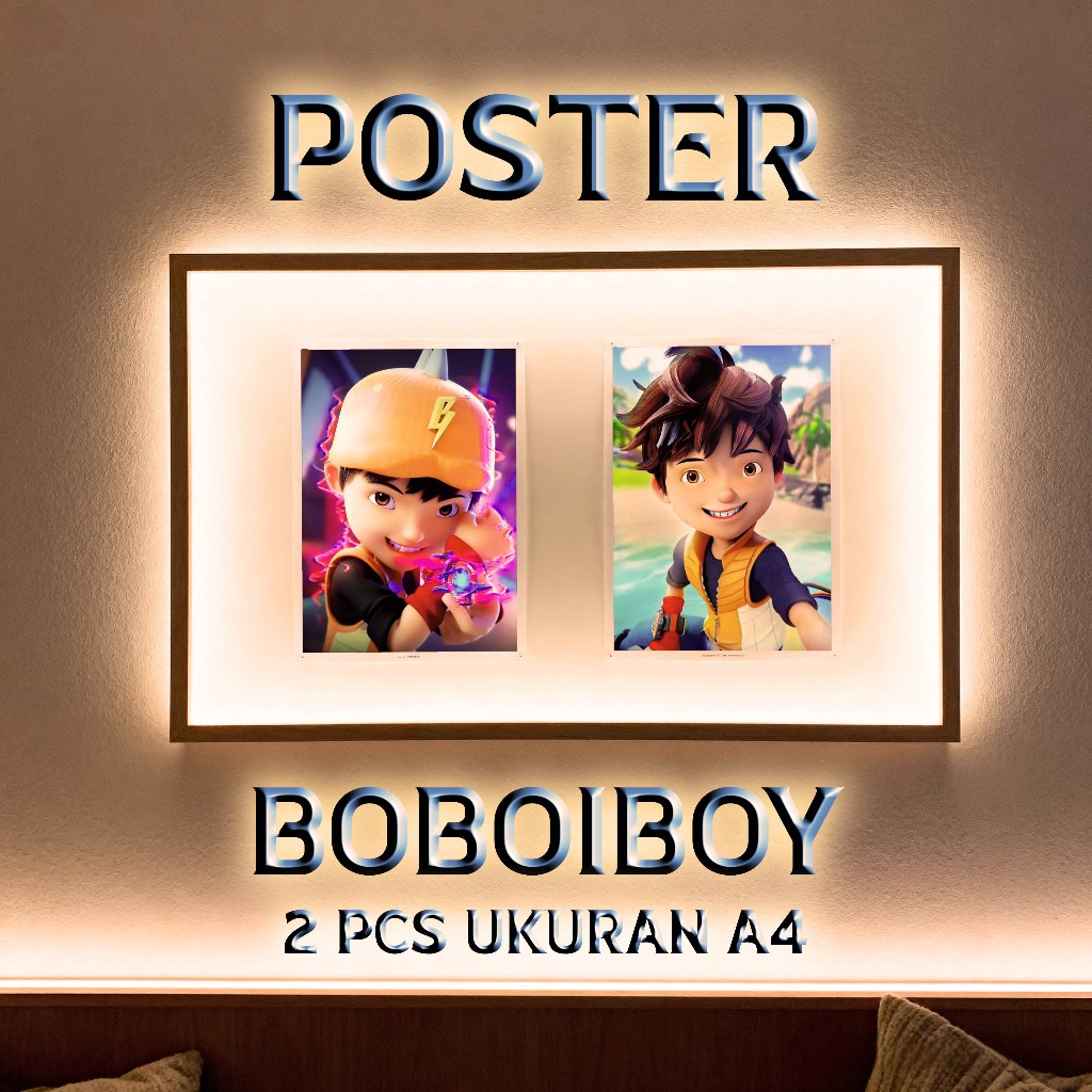 Jual Poster Boboiboy Ukuran A4 Premium Laminasi Glossy | Shopee Indonesia