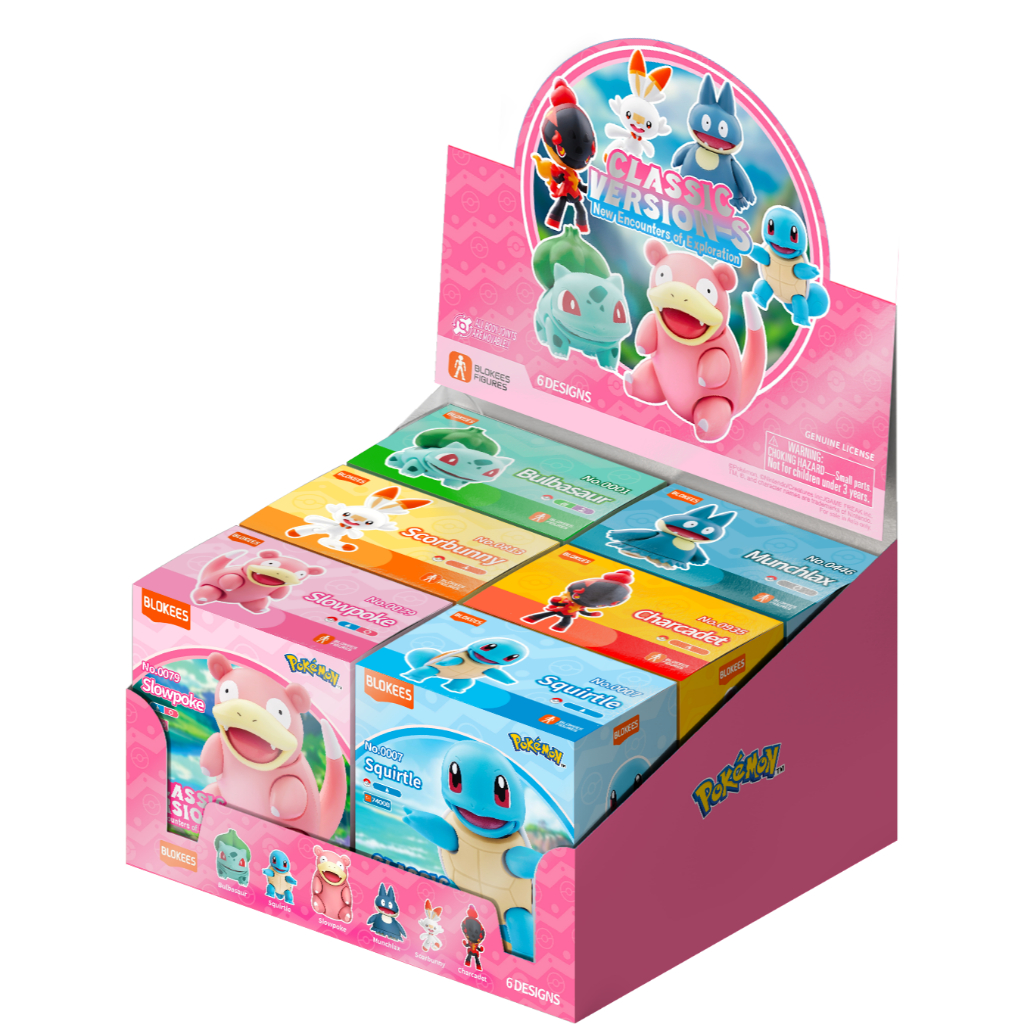 Jual BLOKEES Pokemon Classic Edition CV-S 02 Slowpoke Bulbasaur ...