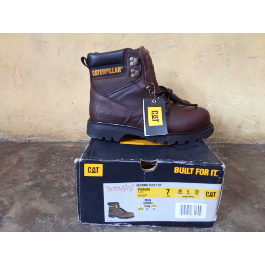 Jual Sepatu Pria Boots Caterpillar Steel Toe Cap - Sepatu Safety Ujung ...