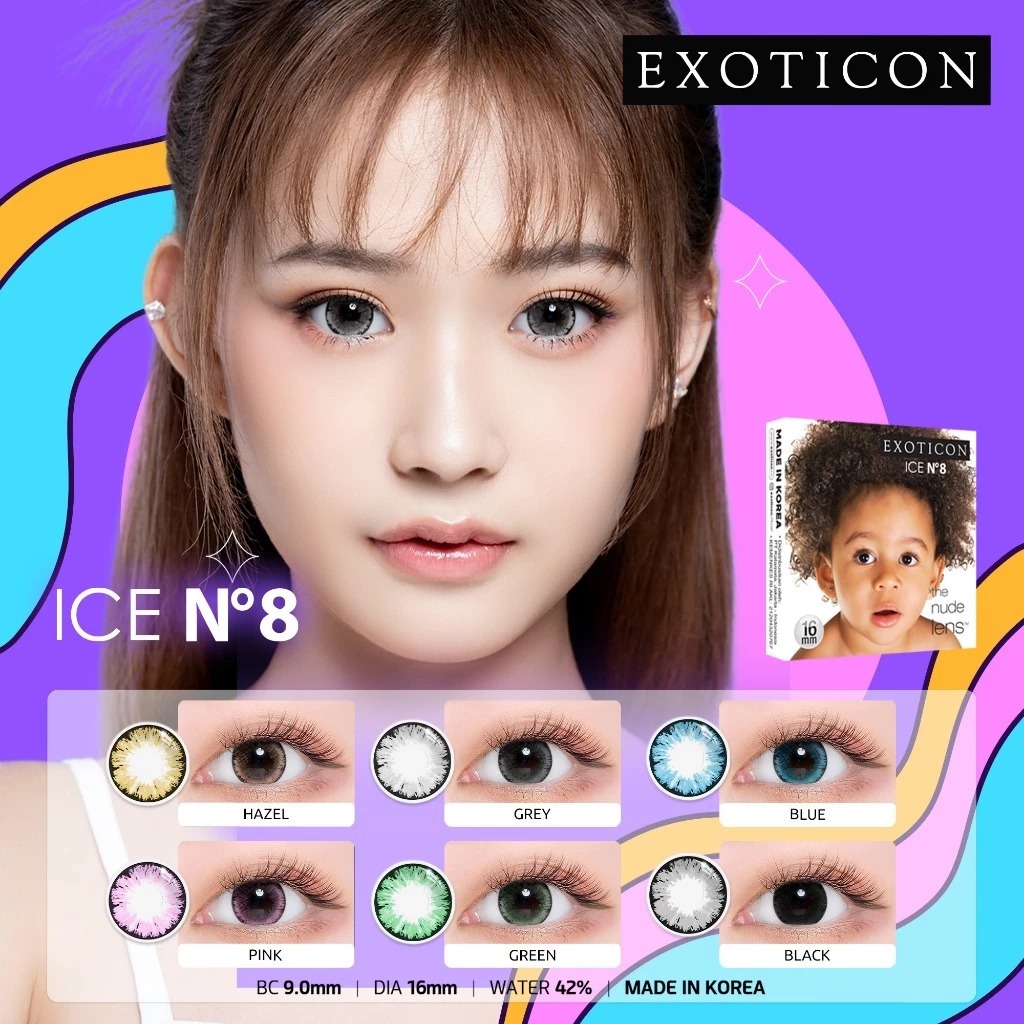 Jual Softlens ICE N8 BABY EYES 16 MM / Softlen Soflen Warna Normal ...