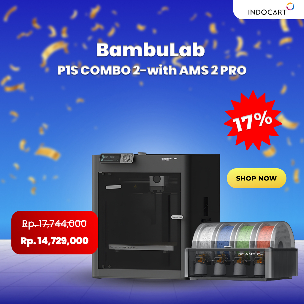Jual 3D Printer BambuLab P1S Combo Upgrade Multi Color Printing with ...