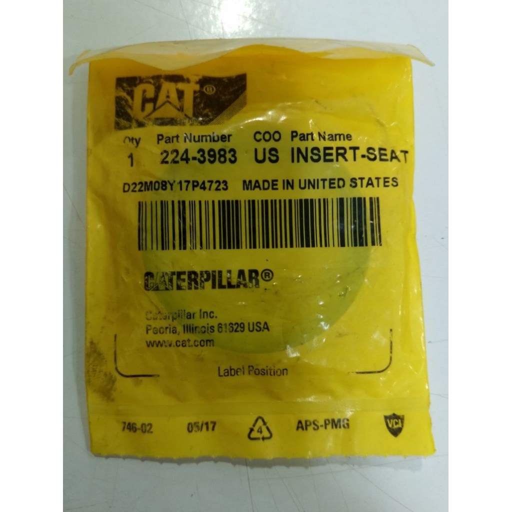 Jual 224-3983 INSERT-SEAT CATERPILLAR GENUINE 2243983 | Shopee Indonesia
