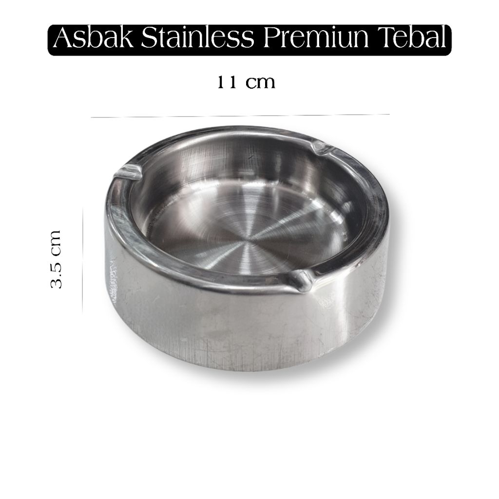 Jual Asbak Premium 11Cm Stainless Steel Tebal Tahan Karat | Shopee ...