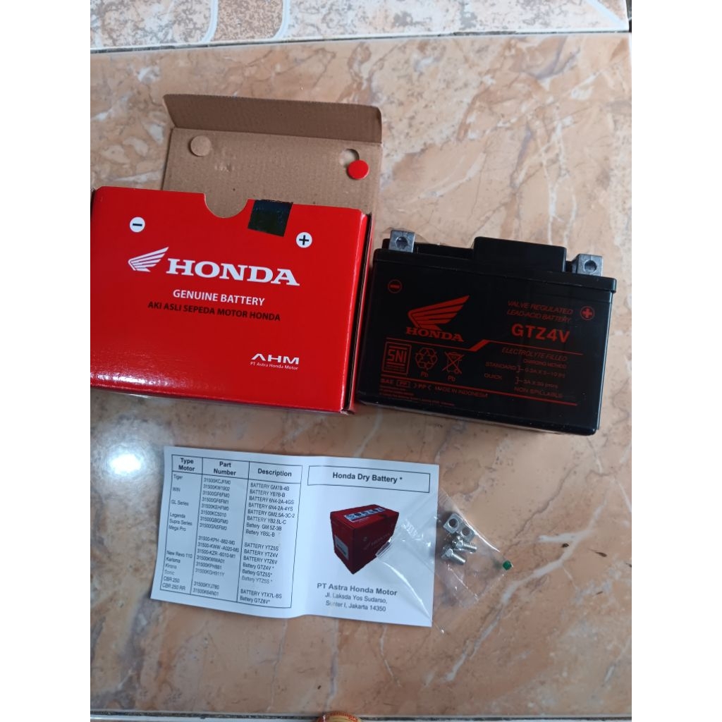 Jual 31500-KWW-A01 Aki Kering (Battery) ORIGINAL GTZ4V Honda BeAT ...