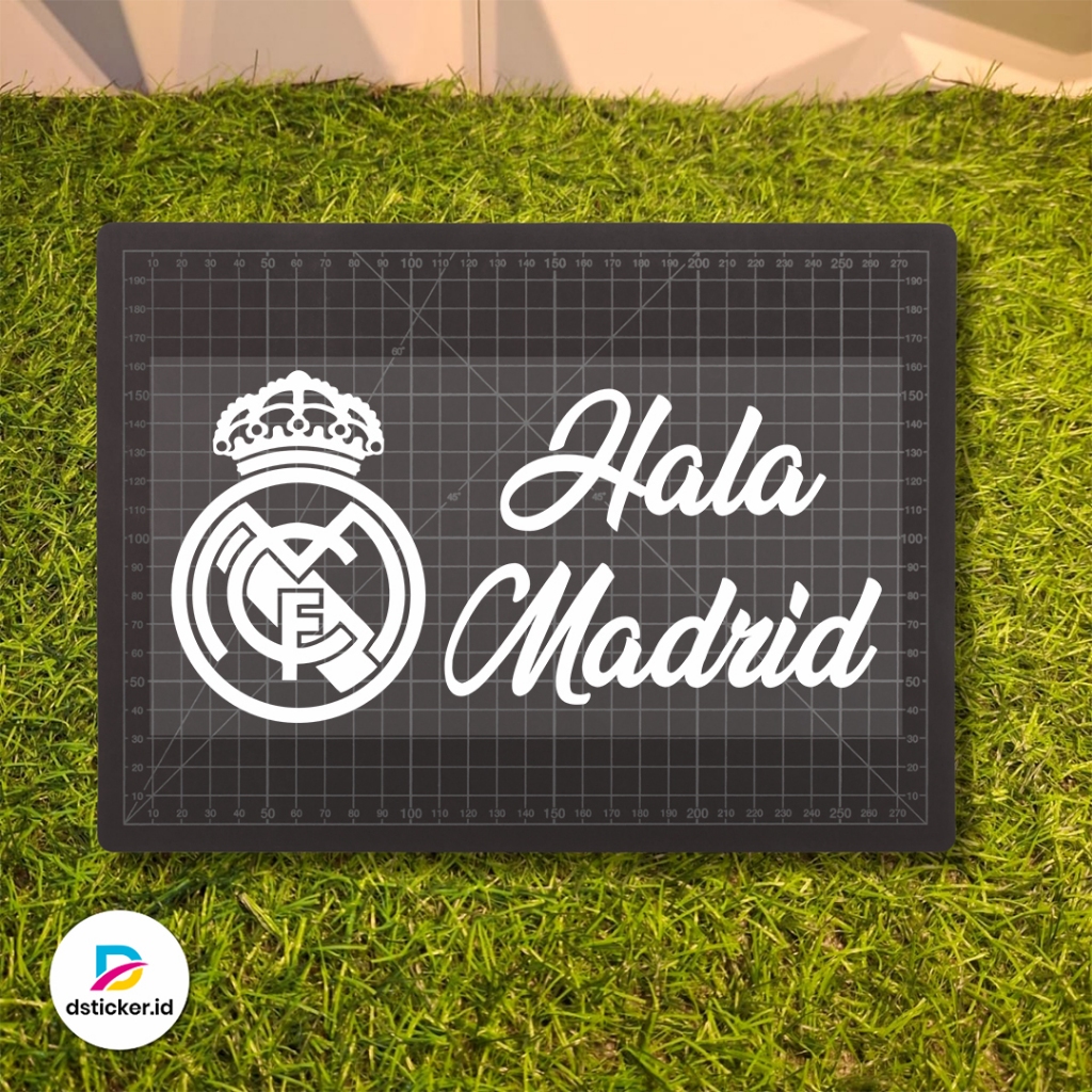 Jual Cutting Sticker Real Madrid Hala Madrid | Sticker Tahan Air ...