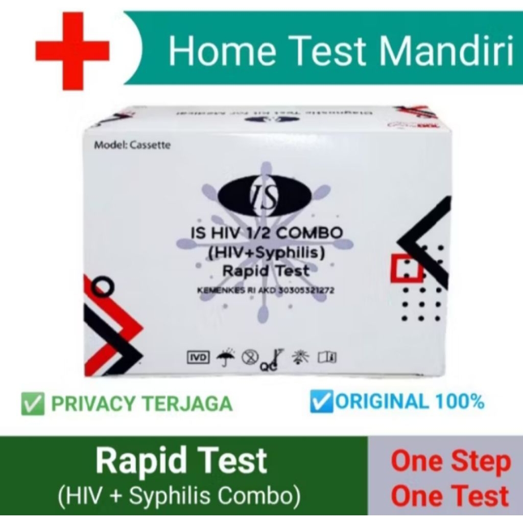 Jual IS HIV 1/2 Combo (HIV+SYPHILIS) Rapid Test | Alat Tes HIV+SYPHILIS ...