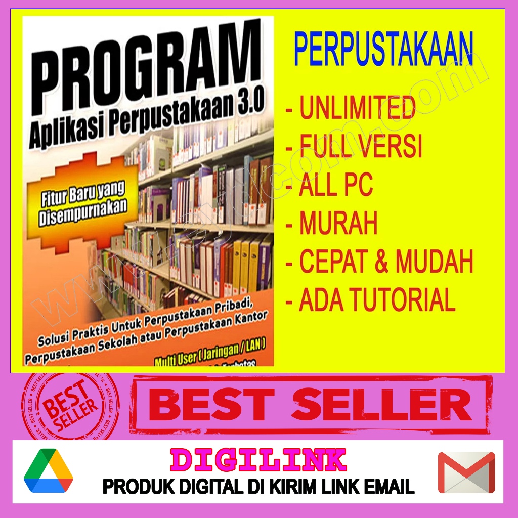 Jual PROGRAM PERPUSTAKAAN ALL PC FULL VERSION BANYAK PC APLIKASI DAFTAR ...