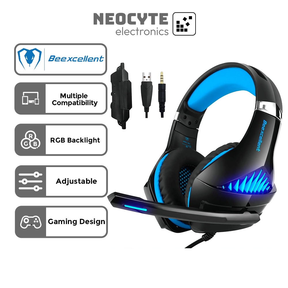 Jual Gaming Headphones Beexcellent GM-5 Headset with Mic Noise ...