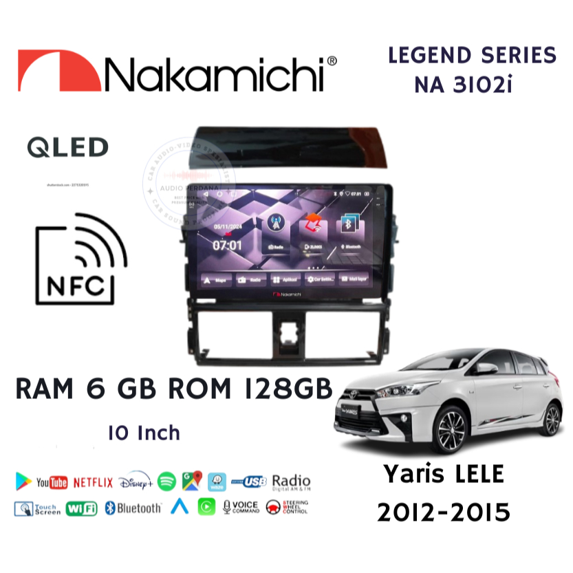 Jual Headunit Android Carplay NAKAMICHI LEGEND MK IV Toyota Yaris Lele ...