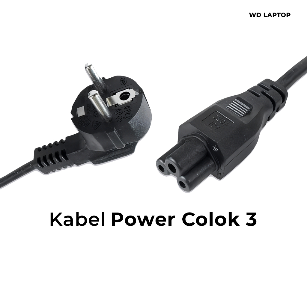 Jual Kabel Power Adaptor /Charger Laptop 3 Lubang Universal | Shopee ...