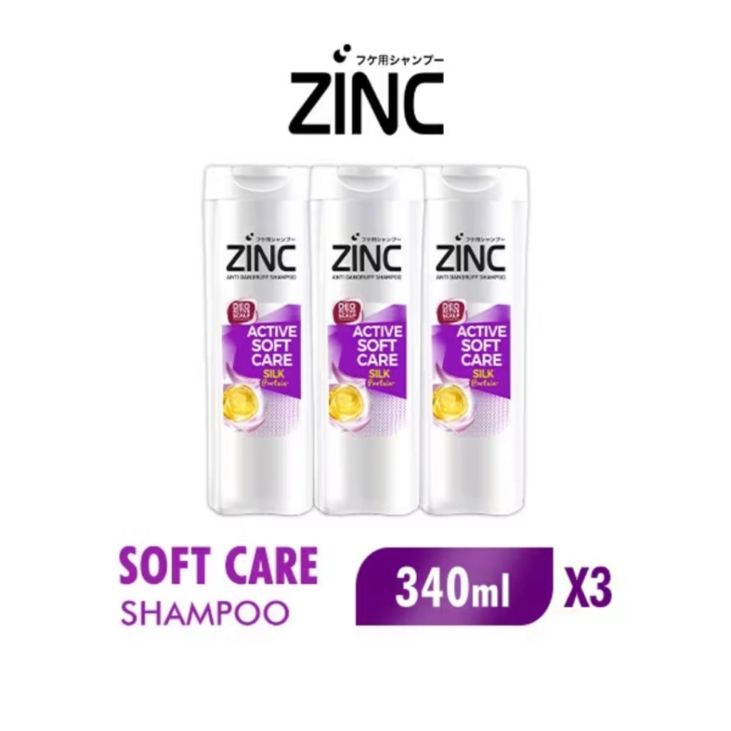 Jual ZINC SHAMPO 340 ML UNGU X 3 BOTOL | Shopee Indonesia