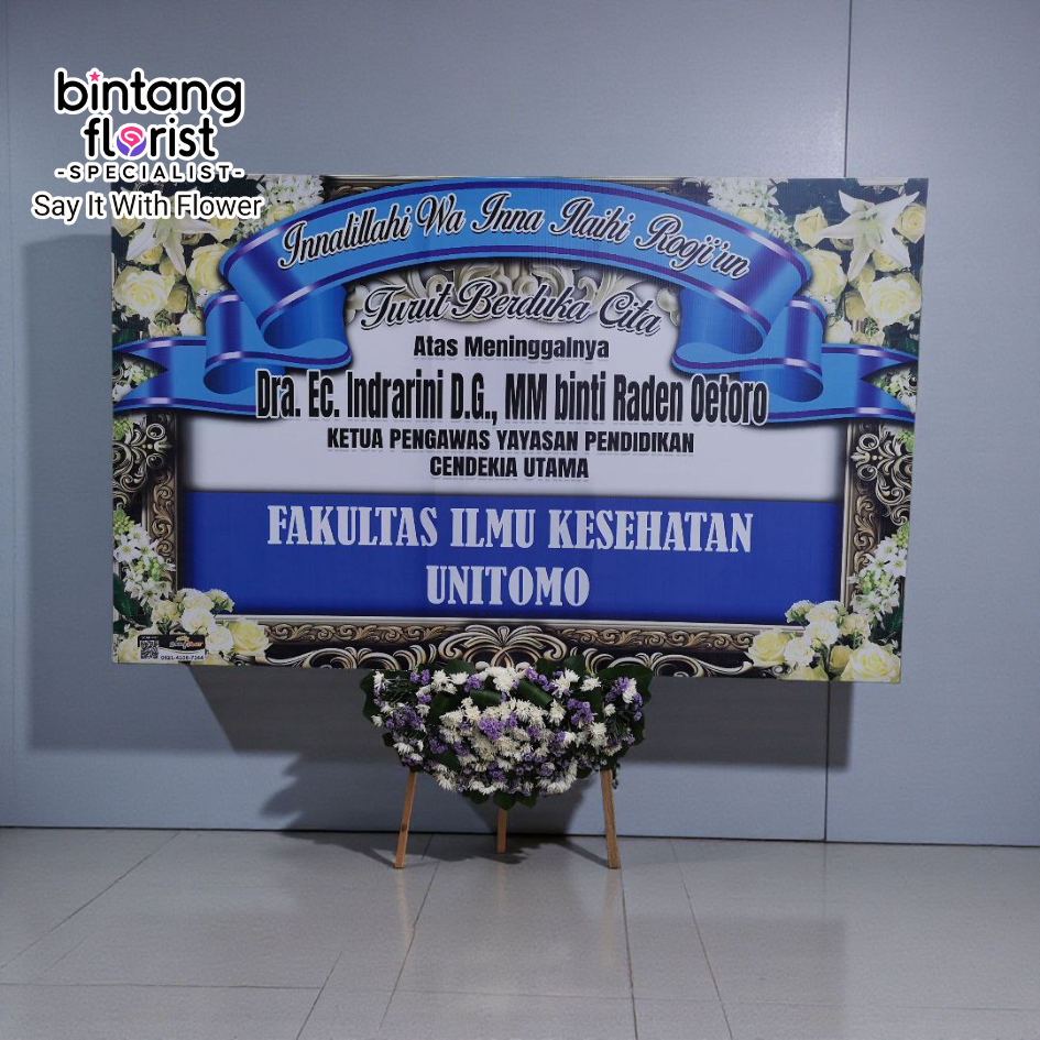 Jual Papan Bunga Cetak 200x120 dengan Bunga Segar untuk Wedding, Grand ...