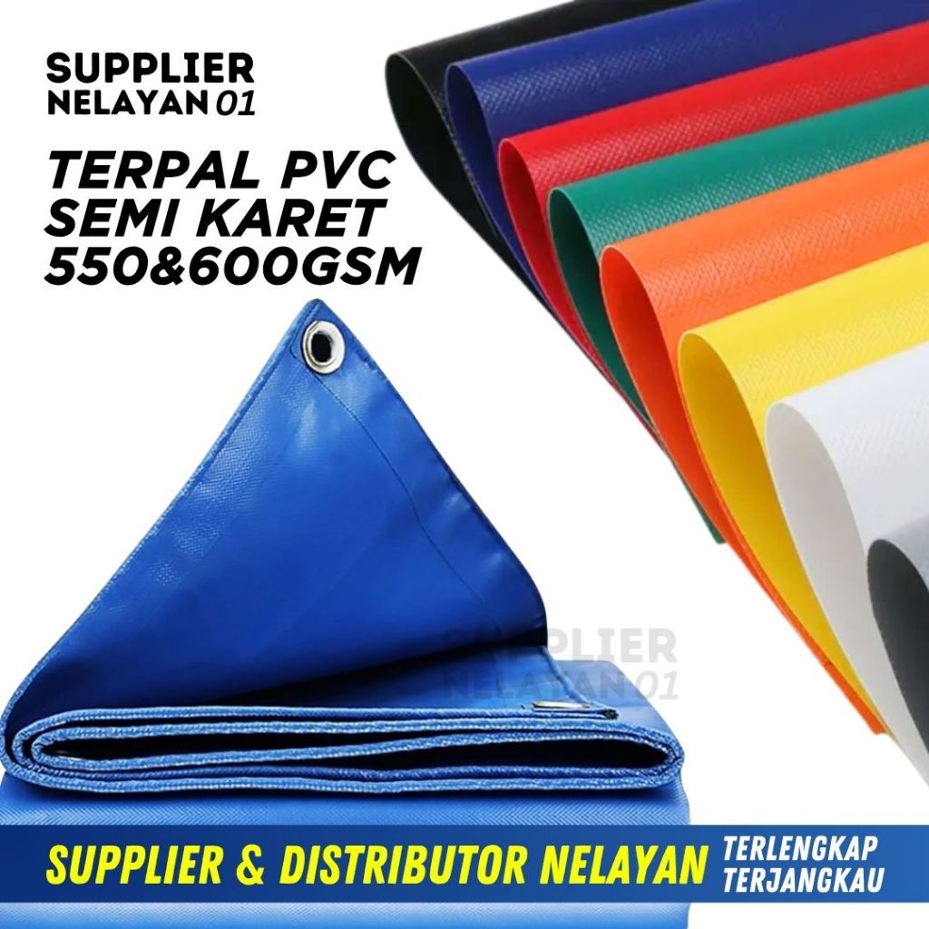 Jual TERPAL PVC TARPAULIN SEMI KARET TEBAL HEAVY DUTY | Shopee Indonesia