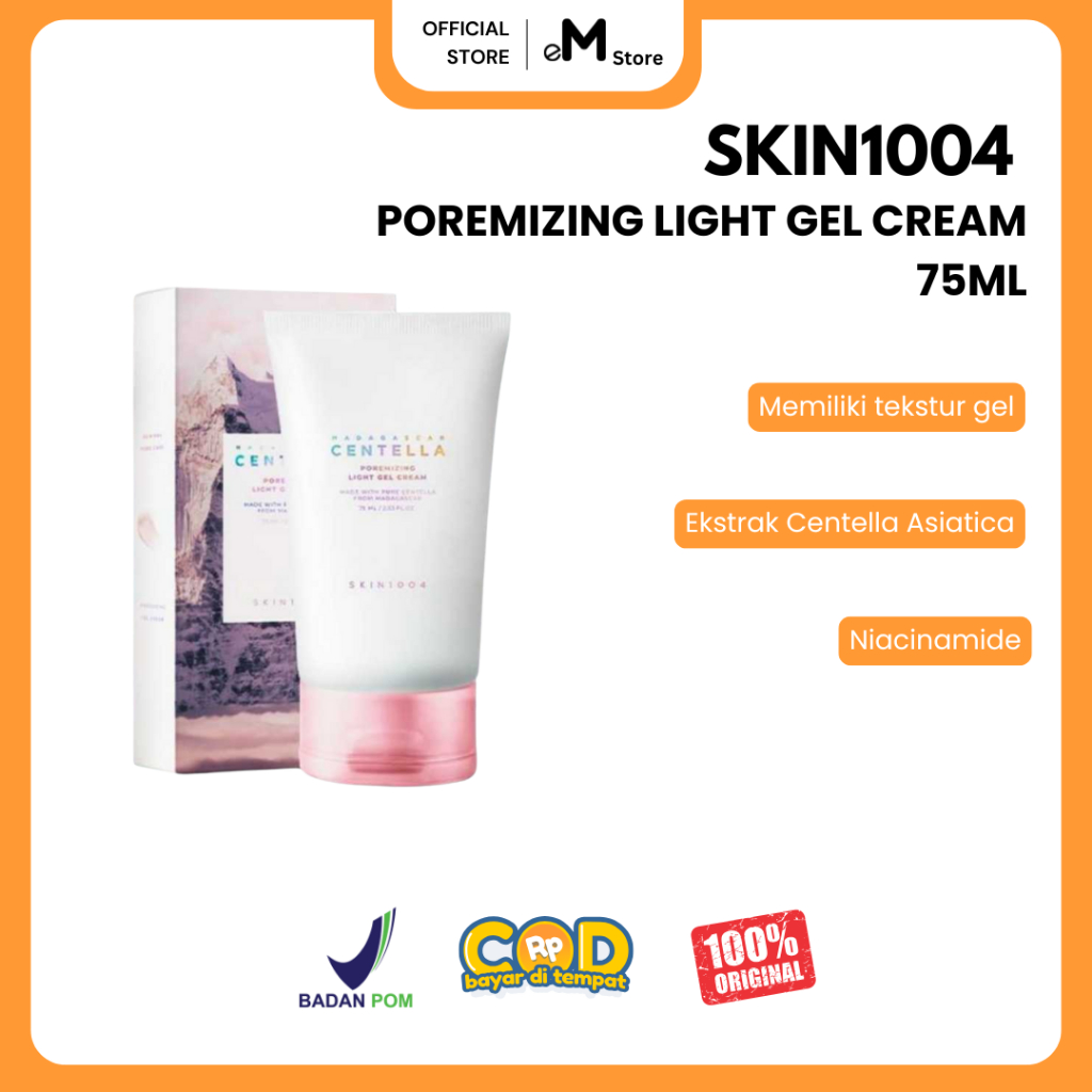 Jual SKIN1004 POREMIZING LIGHT GEL CREAM 75ML | Shopee Indonesia