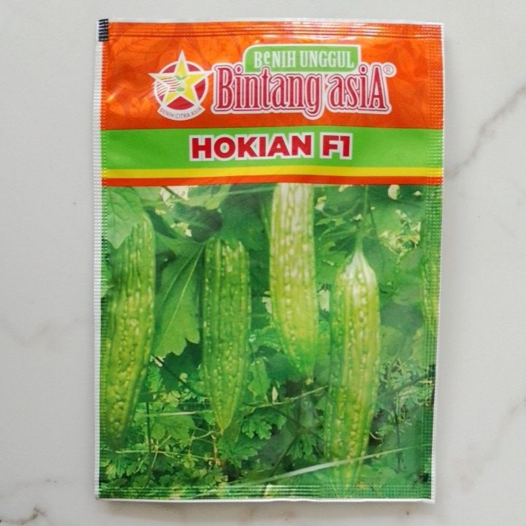 Jual Benih Paria Hokian F1 isi 10gram kemasan Pabrik original Bintang ...