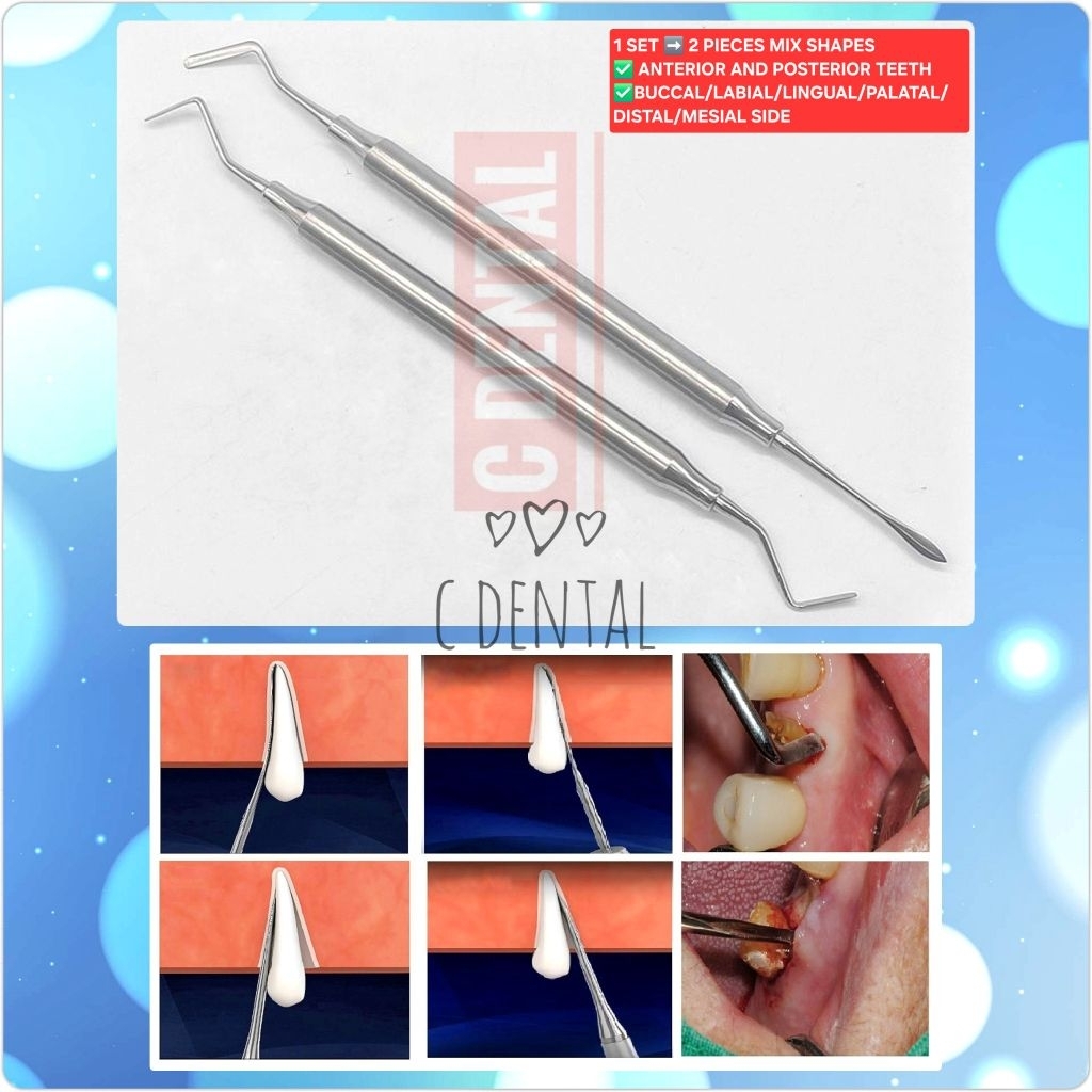 Jual [2 Pcst/Set] Dental Periotome Double Tips Atraumatic Teeth ...