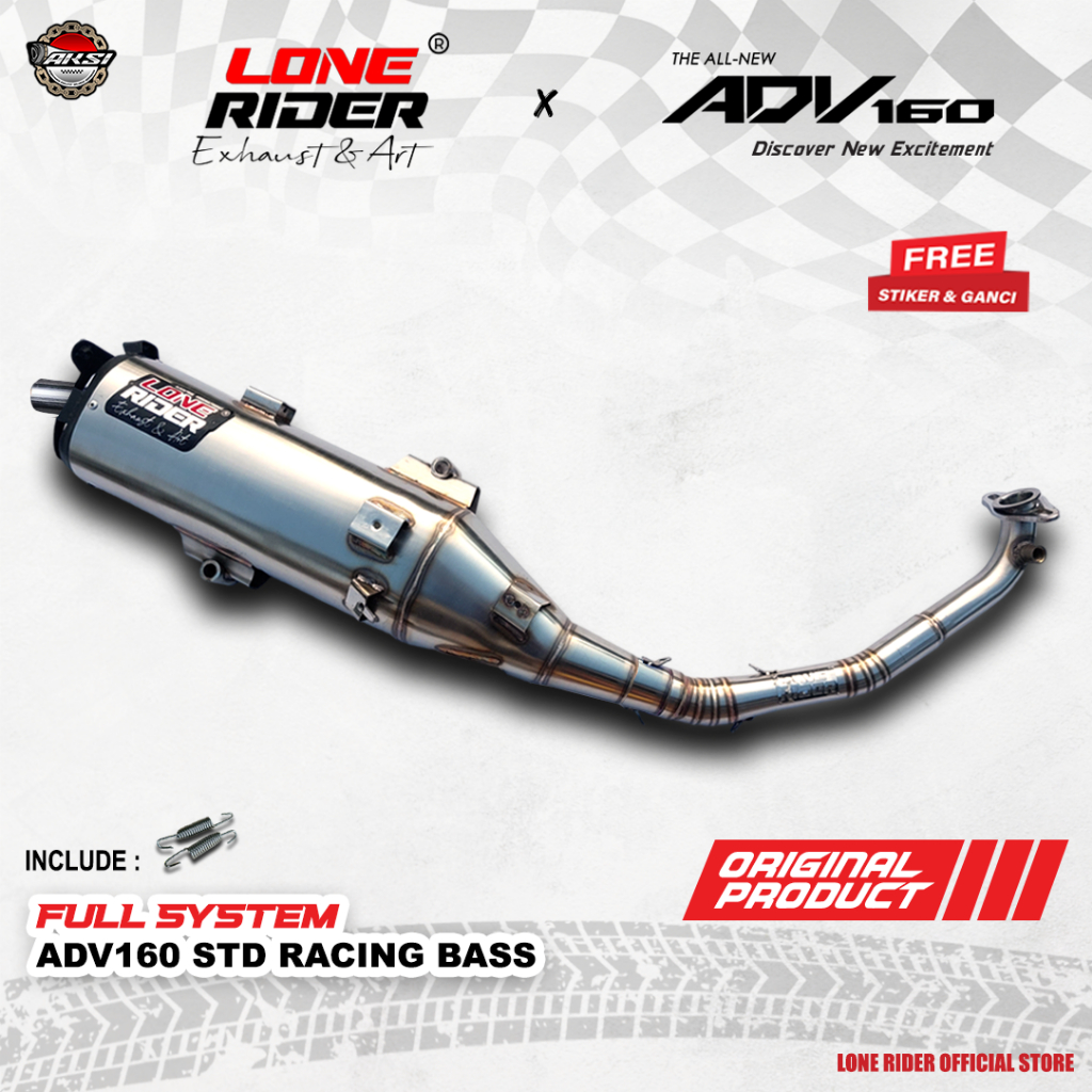 Jual ORIGINAL LONE RIDER Standar Racing New ADV 160 - Knalpot Racing ...