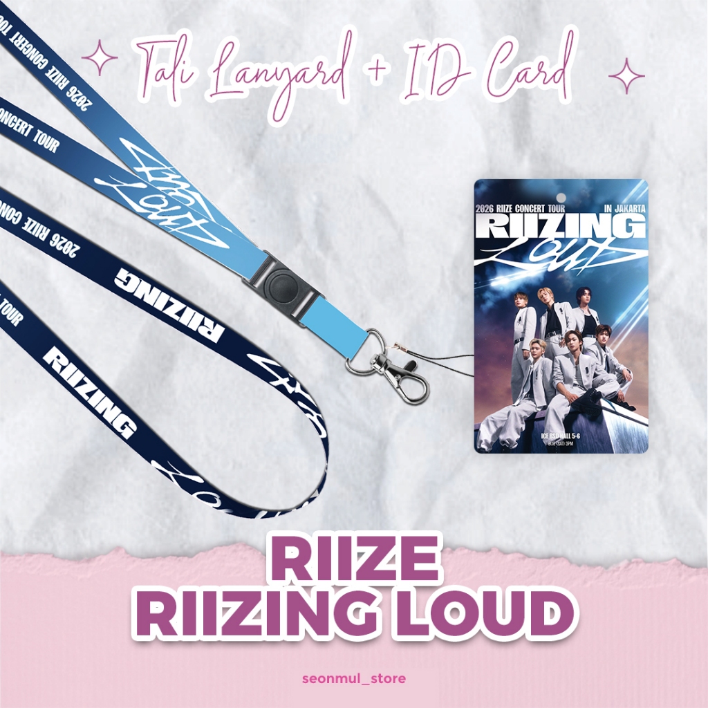 Jual LANYARD + ID CARD RIIZE RIIZING LOUD 2026 TOUR / LANYARD RIIZE ...