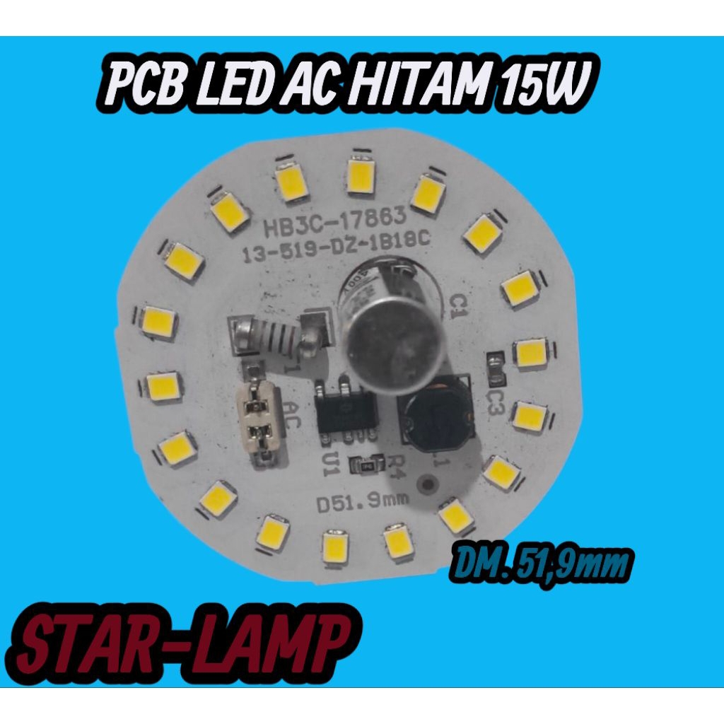 Jual PCB LED AC HITAM 15WAT | Shopee Indonesia