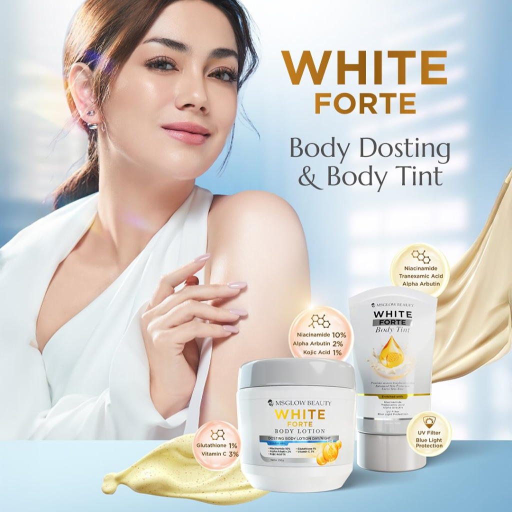 Jual MS Glow Body Care Series White Forte Body Tint dan Body Lotion ...