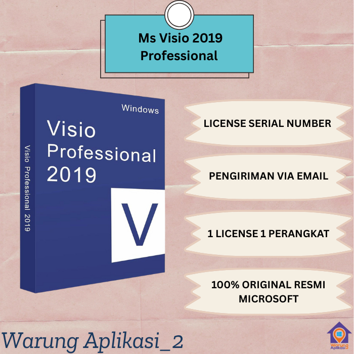 Jual VISIO 2019 PROFESSIONAL ORIGINAL SERIAL NUMBER KHUSUS WINDOWS ...