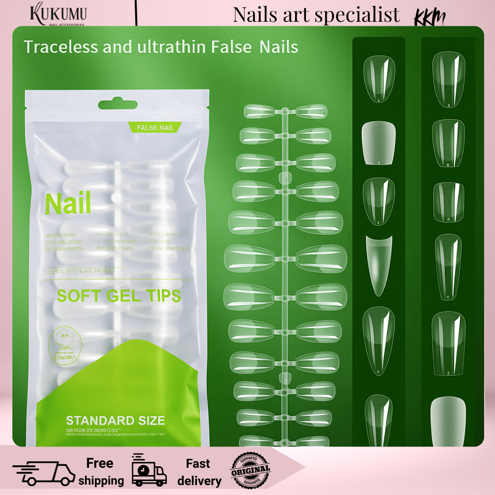 Jual (120PCS) Soft Gel Tips Buff Kuku Palsu / Soft Gel Kuku Palsu Buff ...